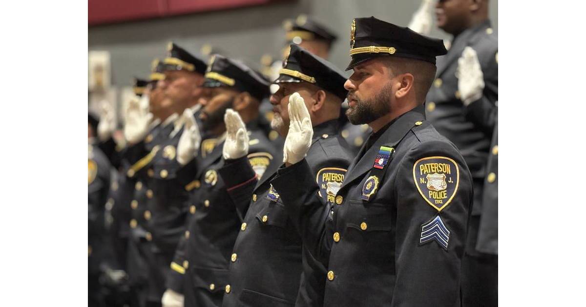 Paterson Police Promote 16 Officers, Welcome 5 New Recruits During ...