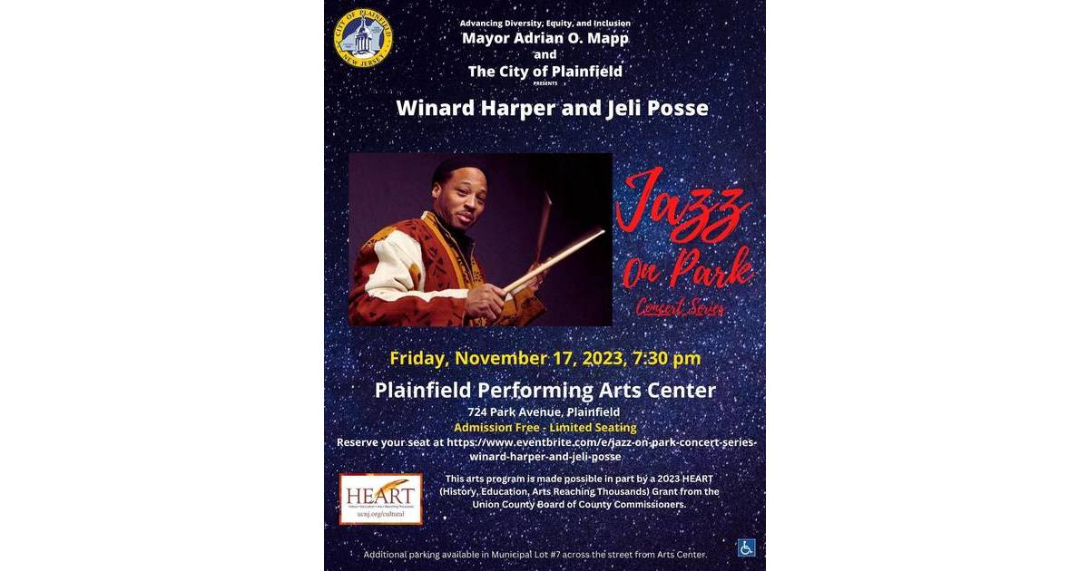 PPAC Jazz On Park Concert Series Presents Winard Harper and Jeli Posse ...