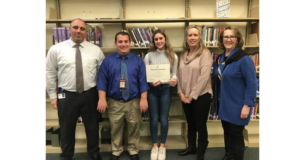 SPHS Senior, Jenna Slover, Named DAR Good Citizen | South Plainfield ...