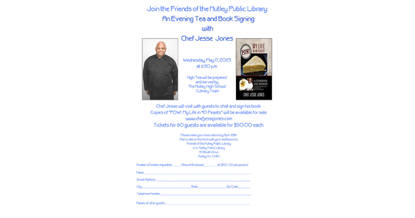 The LeeRae O’Brien Author Tea and Book Signing with Chef Jesse Jones ...