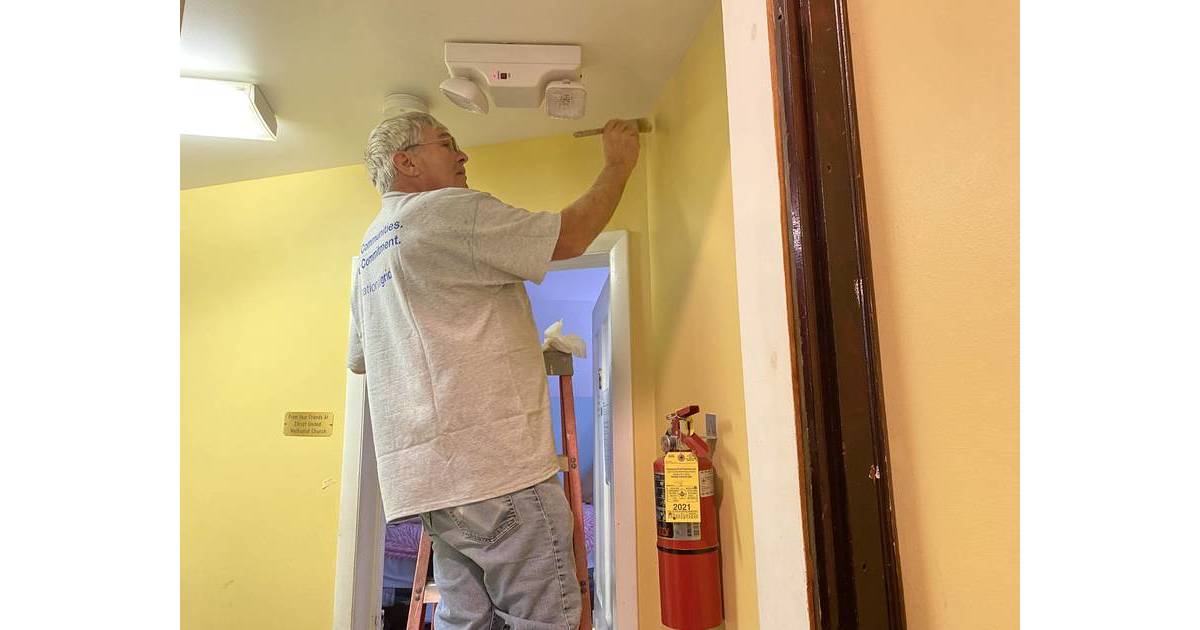 National Grid Employees Paint Genesis House Hallway | Greater Olean, NY ...