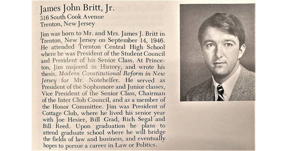 Remembering Jim Britt Princeton Lawyer And Skillful Storyteller