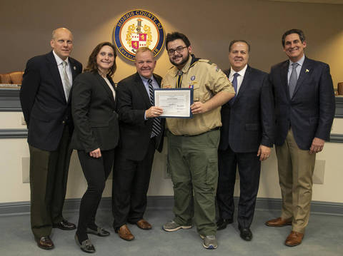 Freeholders Honor Eagle Scout, Joseph Caputo of Morris Township ...