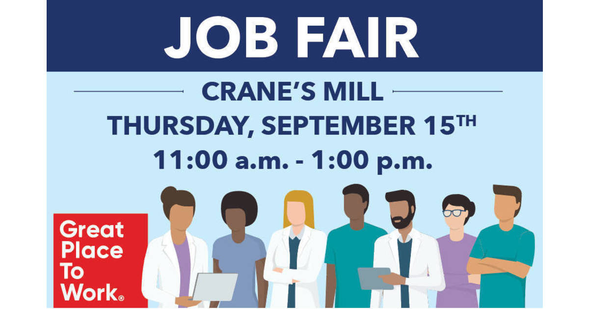 Crane’s Mill to Host Job Fair September 15 | West Essex, NJ News TAPinto