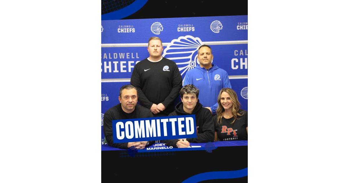 Caldwell Football Player Joey Marinello Signs Letter of Intent with RPI ...