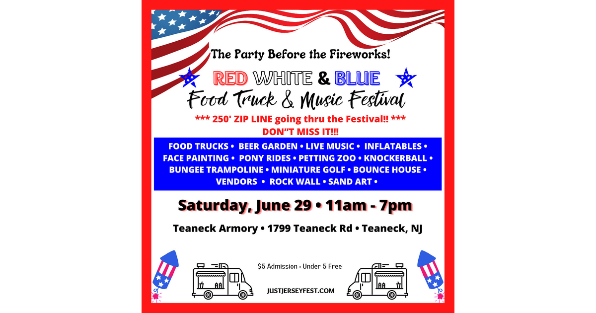 Red White & Blue Food Truck & Music Festival returns to Teaneck this ...