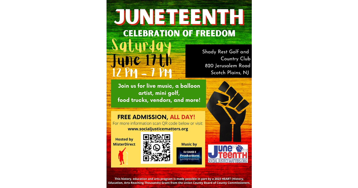 Juneteenth Celebration to Include Music, Games and Food in Scotch ...