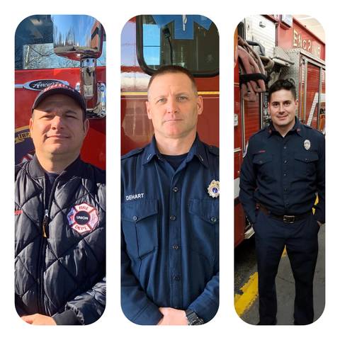 Three Union Firefighters Honored for Life-Saving Actions at December ...