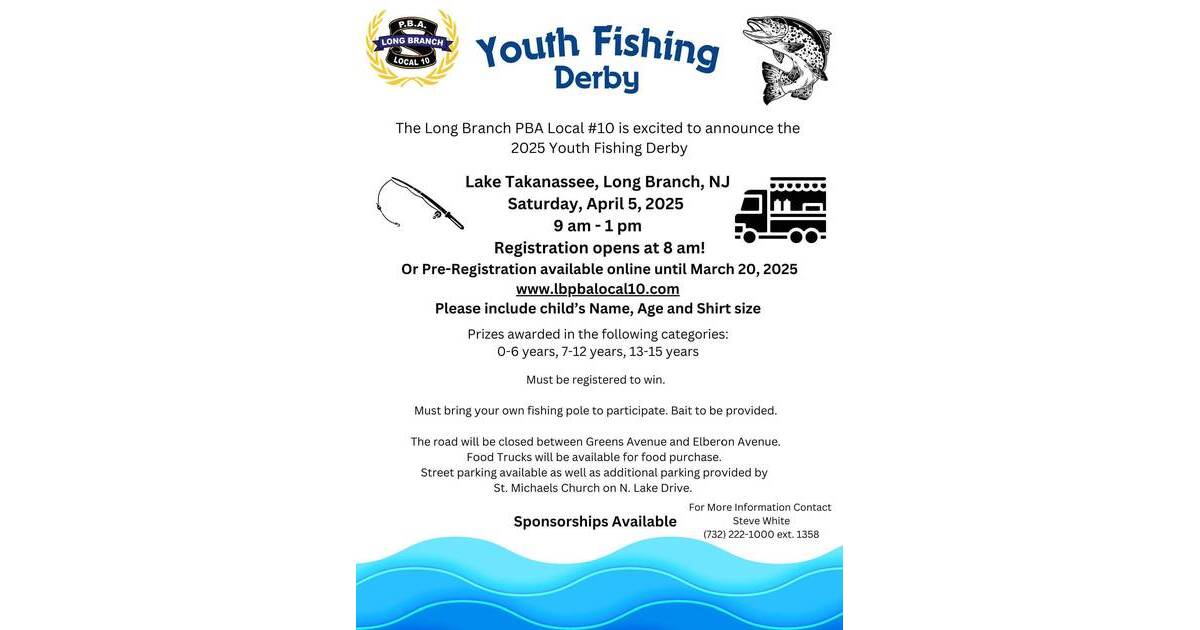 2025 Youth Fishing Derby Set to Make a Splash in Long Branch 🎣🌊 | Long ...