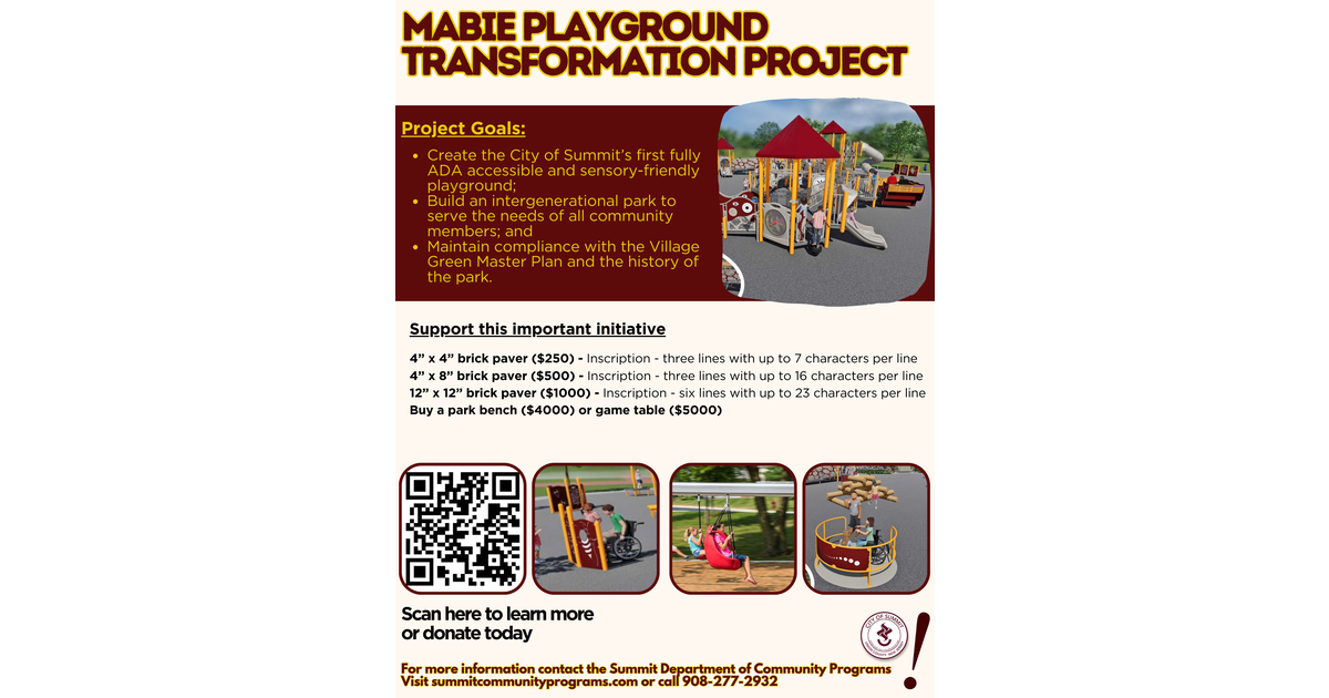 Fundraising Campaign for Mabie Playground Transformation Project to ...
