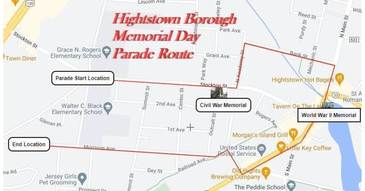 Hightstown Police Department Announces Road Closures, Parking ...
