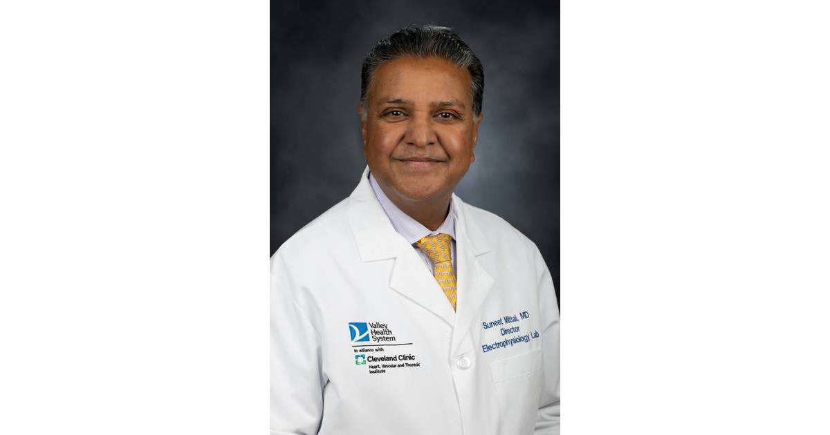 Valley Health System Announces Suneet Mittal, MD, as Chair of the ...
