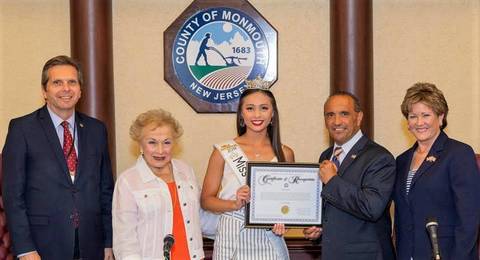 Monmouth County Freeholders Honor Miss New Jersey Jade Glab of Belmar ...