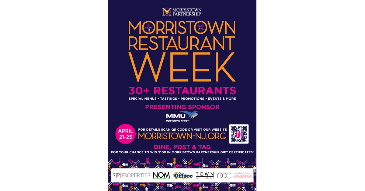 Morristown Restaurant Week is Coming to Town April 21-25 | Morristown ...
