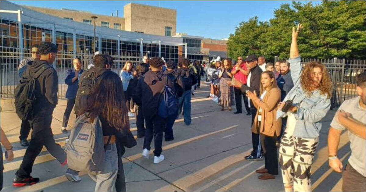 Cheers Greet New Brunswick High School Students on First Day of Classes ...