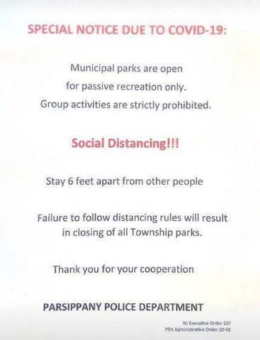 New Signs Appearing in Parsippany's Parks | Parsippany, NJ News TAPinto