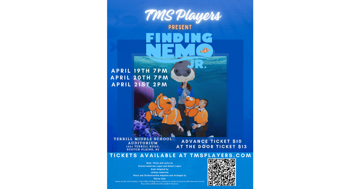 Terrill Middle School in Scotch Plains Presents Finding Nemo Jr ...
