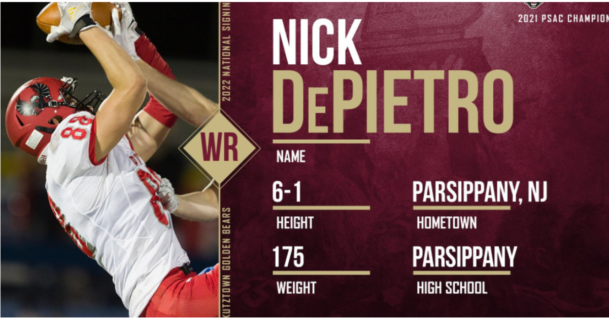 Parsippany Football Player Nick DePietro Honored by NJ Coaches ...