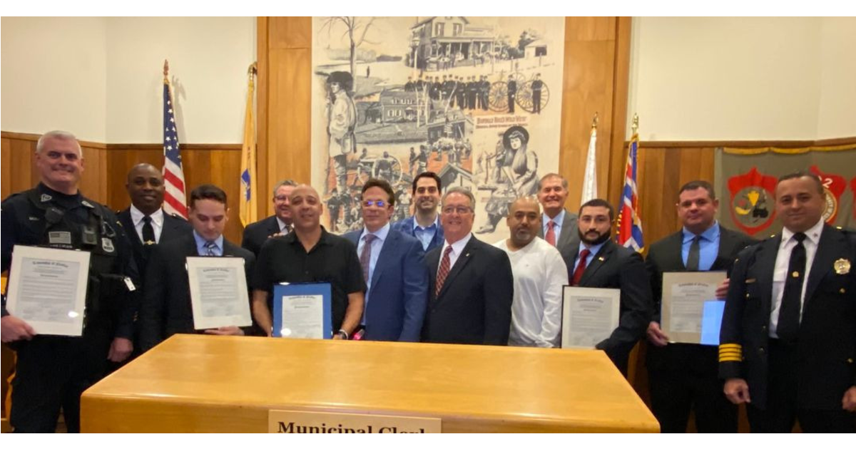 Nutley Township Recognizes Officers, Citizens for Saving Trapped Driver ...