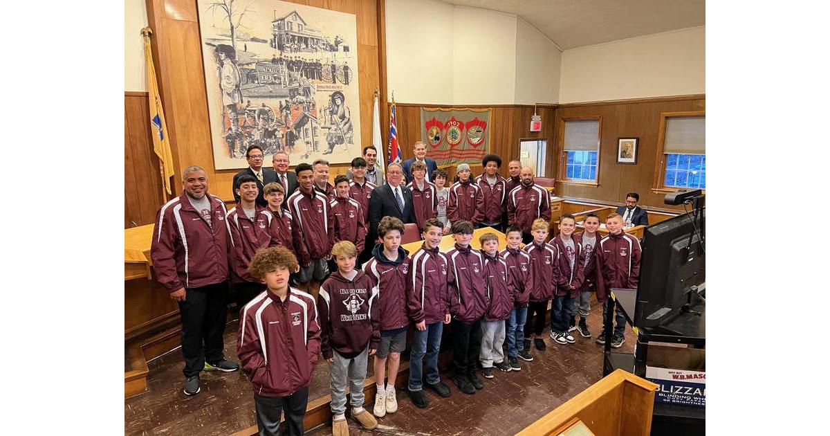Nutley Junior Wrestlers and Competition Cheer Teams recognized at Board ...