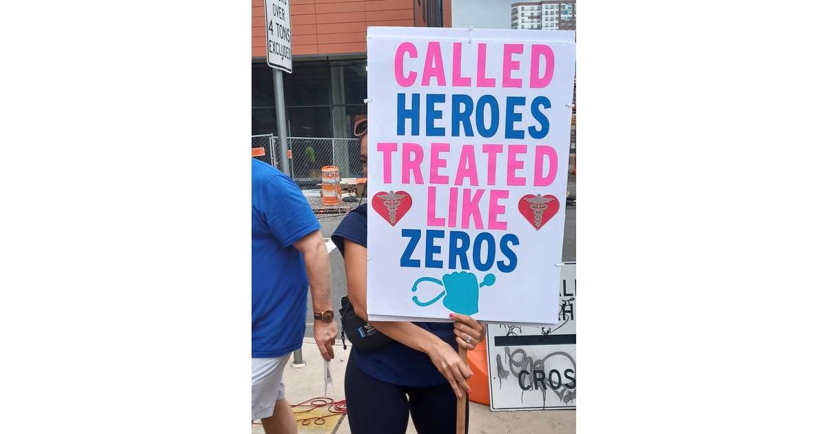 Striking RWJUH Nurses Rush to Aid of Fallen Man in New Brunswick | New ...