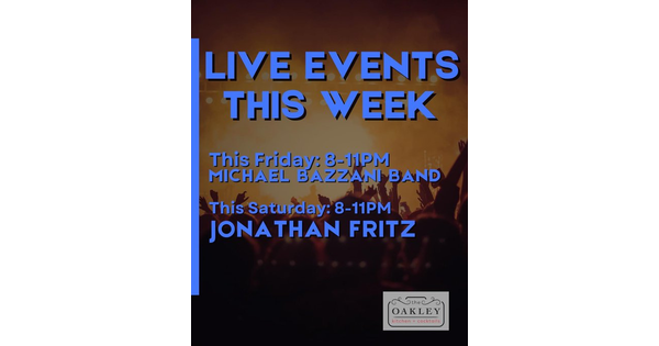 Headlining This Weekend at the Oakley in Nutley: Michael Bazzani Band ...
