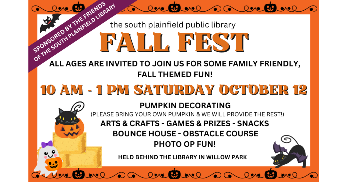 Library’s October 12 Festival to Feature Free, Family Friendly Fall Fun ...