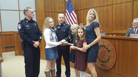 Police Officer Michael Weldon Takes Oath of Office for New Sergeant’s ...