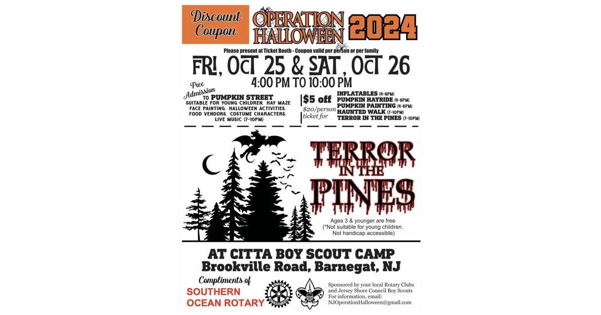 Operation Halloween "Terror in the Pines" Set for October 25 and 26 ...