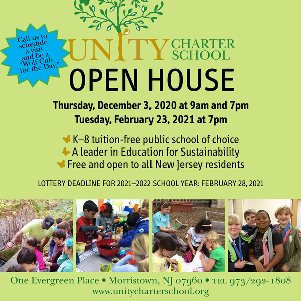 Unity Charter School Announces Open House December 3rd, 2020 ...