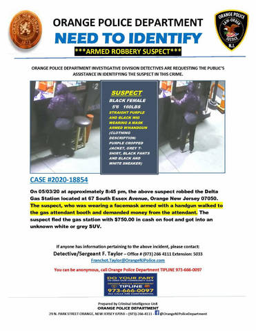 Do You Know this Robber? Orange Gas Station Held Up at Gunpoint. | East ...