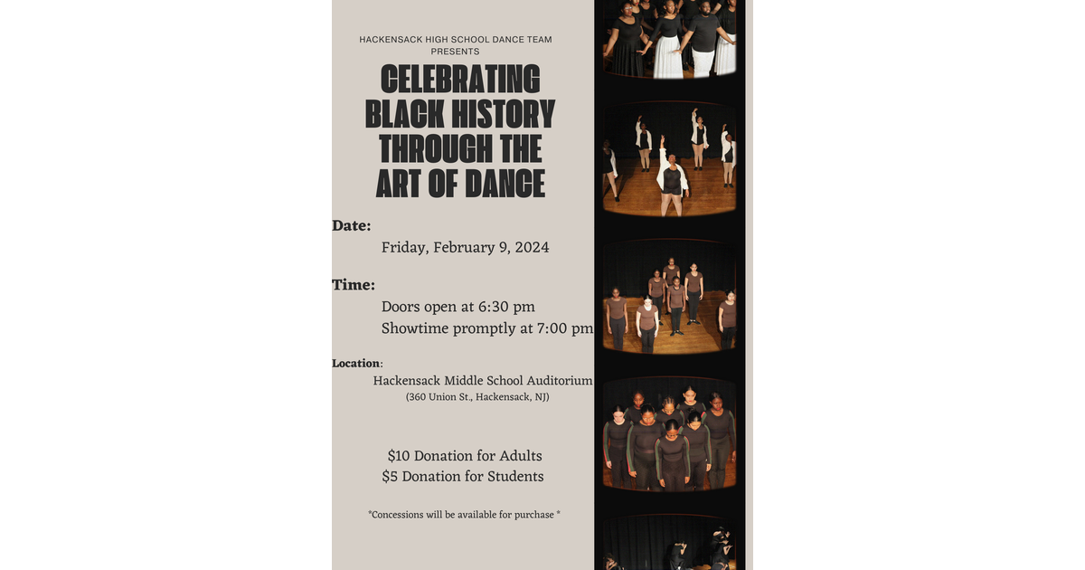 Hackensack High School Dance Team Celebrating Black History Month with ...