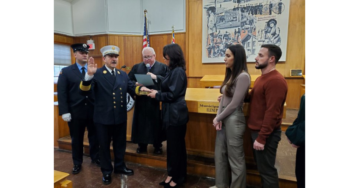Paul Cafone Sworn In As Nutley Fire Chief | Nutley, NJ News TAPinto