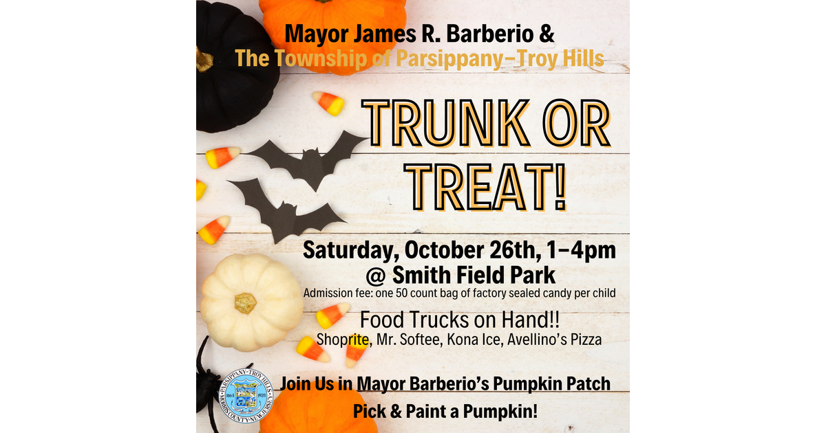Parsippany Trunk or Treat to be Held on Saturday October 26th ...