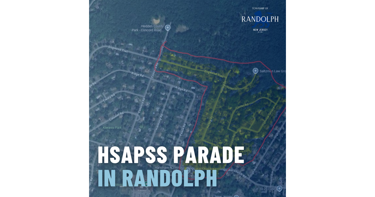 Randolph Township Area Parade Notification – August 23 | Randolph, NJ ...