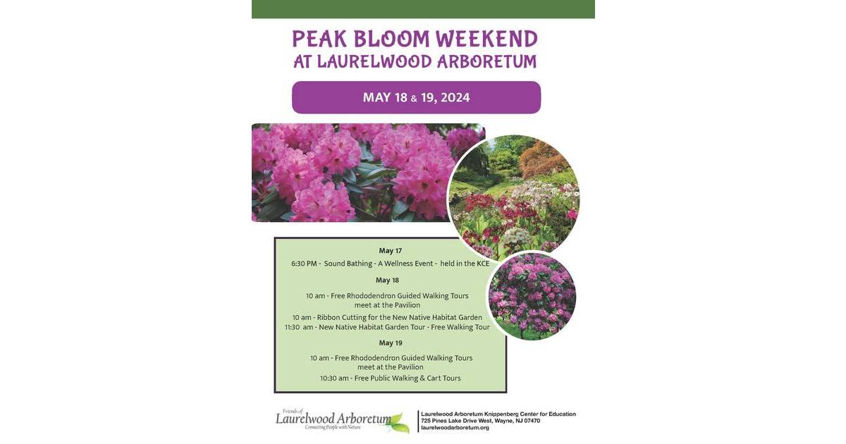 Celebrate Spring Blooms at Laurelwood Arboretum | Wayne, NJ News TAPinto