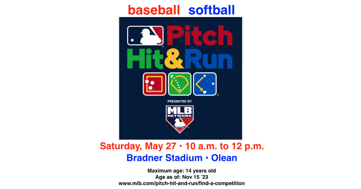MLB Pitch Hit & Run Is Set for Bradner Stadium May 27 | Greater Olean ...