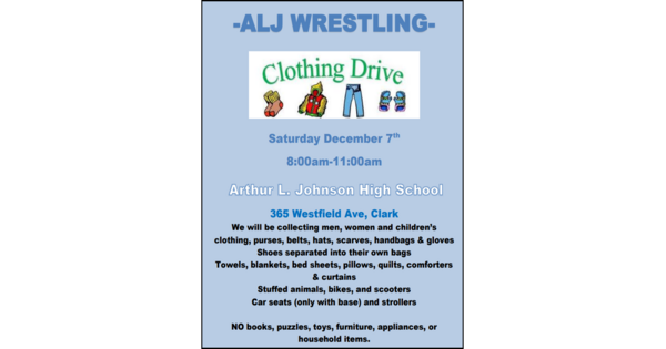 ALJ High School Wrestling Team Holding Clothing Drive on Dec 7 | Clark ...