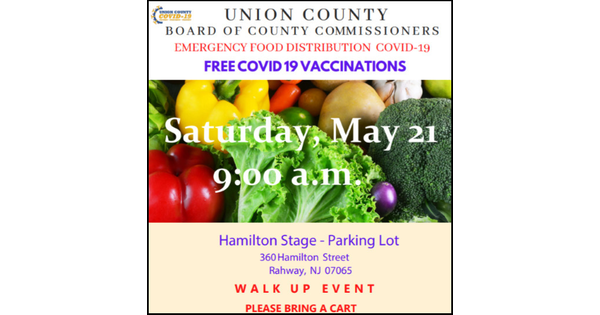 Emergency Food Distribution at Rahway's Hamilton Stage | Rahway, NJ ...