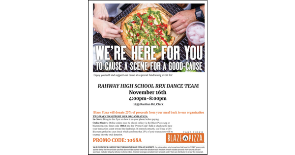 Eat Some Pizza and Support Rahway High School RRX Dance Team | Rahway ...