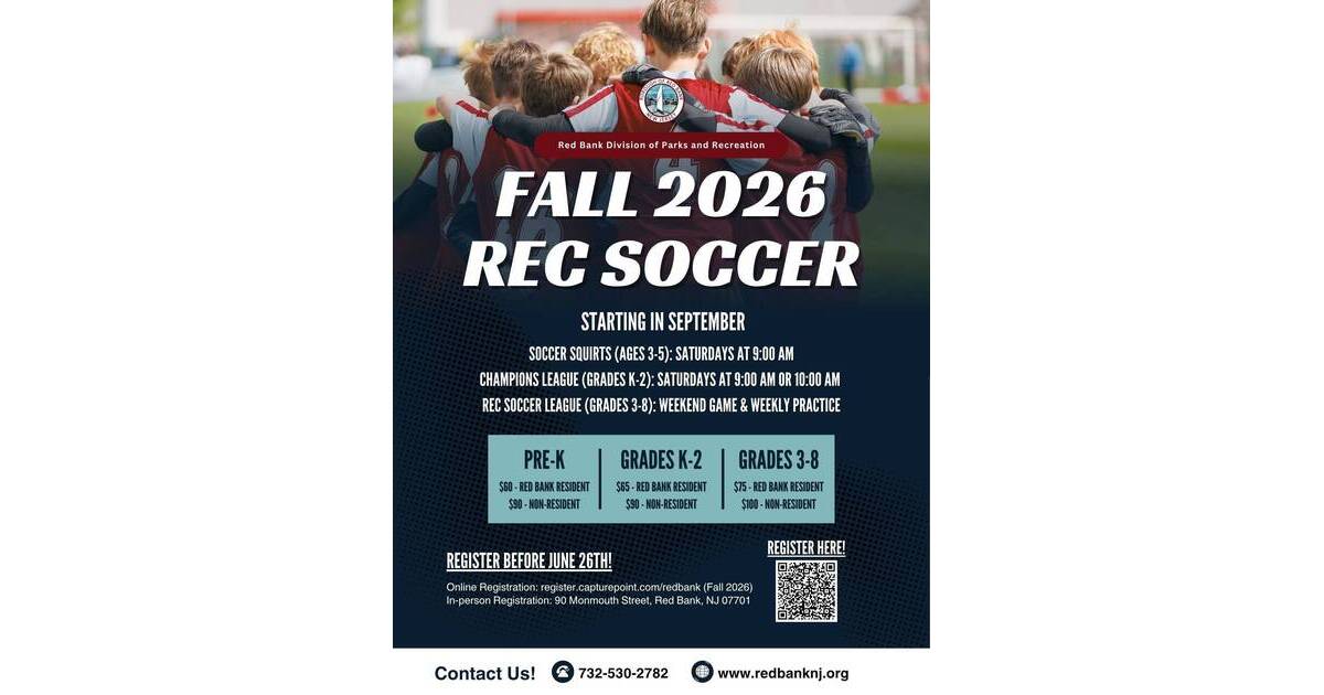 Red Bank Recreation Opens Registration for 2026 Soccer Season | Red ...