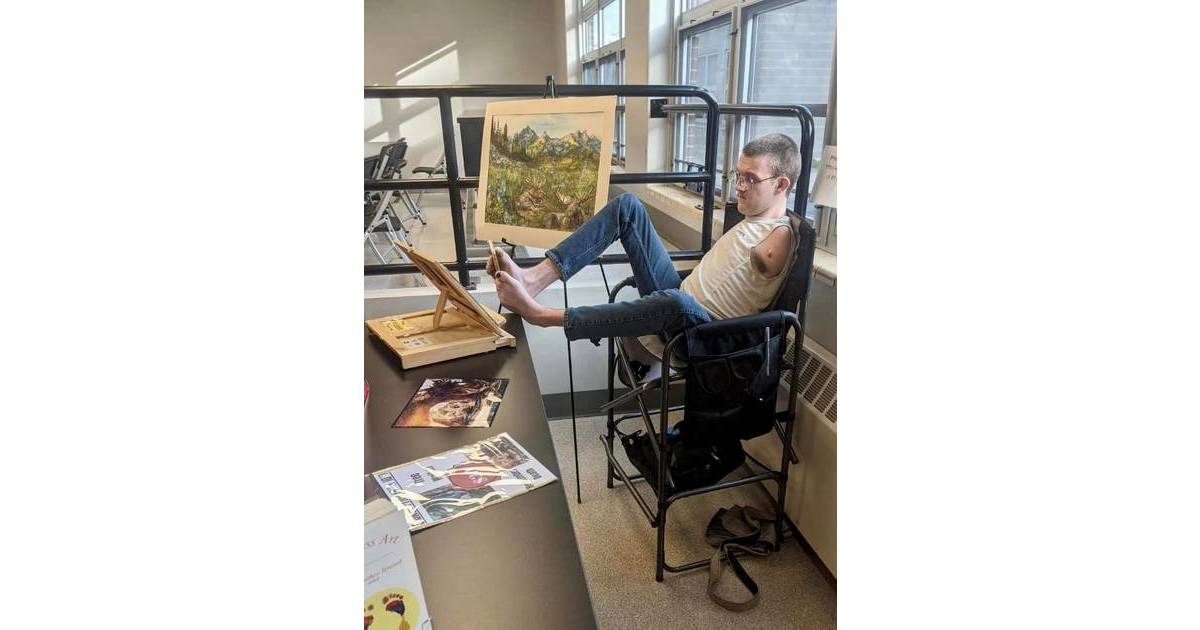 Making Art Is Lifelong Commitment for Man Born Without Arms | Greater ...
