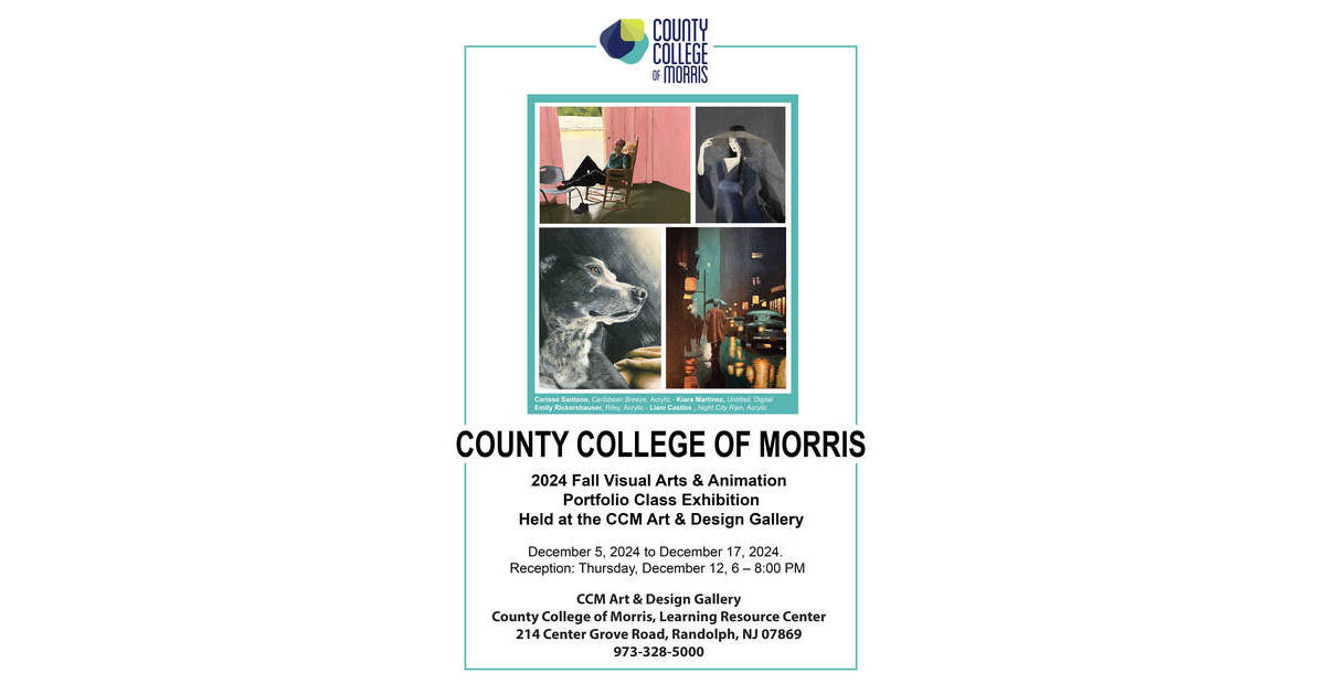 CCM Hosts Free Visual Arts & Animation Portfolio Exhibit | Randolph, NJ ...