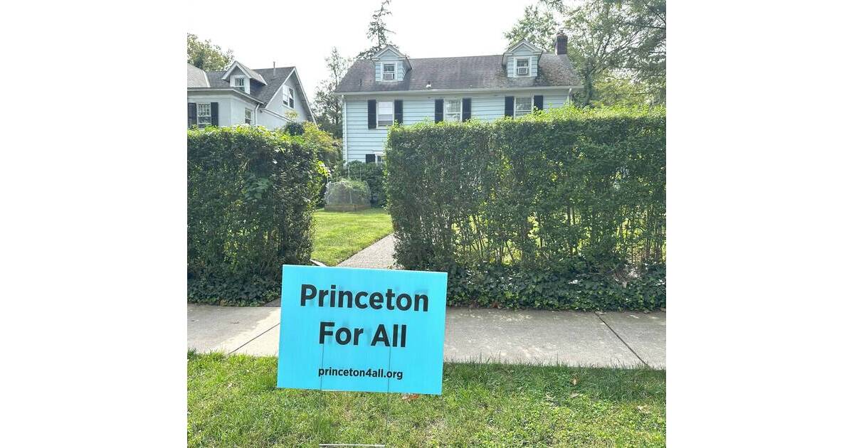To the Editor: Princeton For All Advocates Looking Forward While ...