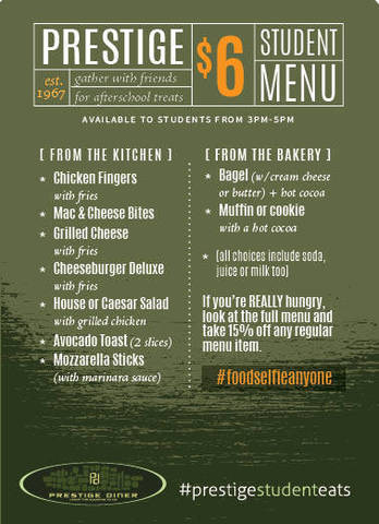Prestige Diner Introduces New $6 Student Menu | Berkeley Heights, NJ ...