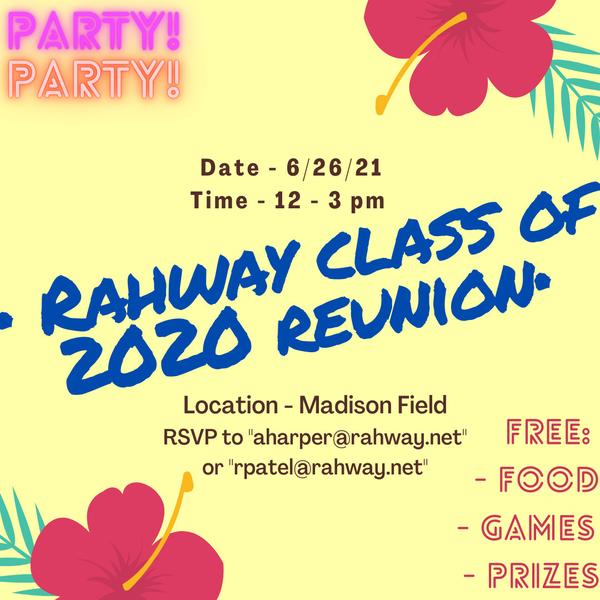 Class of 2020 to Have One-Year Reunion | Rahway, NJ News TAPinto