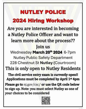 Nutley Police Department Public Notice | Nutley, NJ News TAPinto