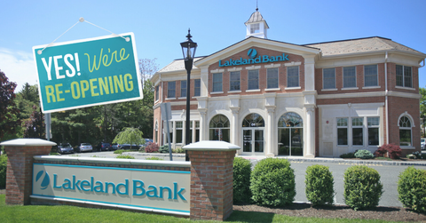 Lakeland Bank Re-Opens Branch Lobbies | TAPinto