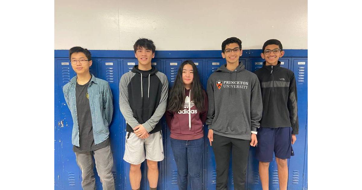 Chatham High Students Stephen Andrews, Mihir Rao, Selina Fan, Willy ...