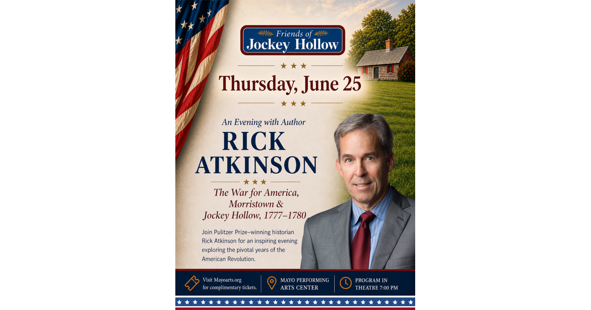 Friends of Jockey Hollow Presents an Evening with Pulitzer Prize ...